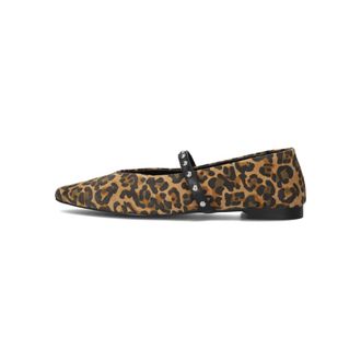 Stefano Lauran Elegante Ballerinas mit Pantherdruck - - Shoes - Damen - Braun - 37 EU