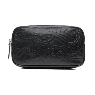 John Richmond Kompakte Pochette mit Pr&auml;gung - - Bags - Herren - Schwarzk - ONE SIZE