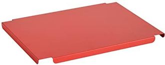 HAY Colour Crate Lid M Deckel Colour Crate aus pulverbeschichtetem Stahl, Farbe: Rot, Ma&szlig;e: 26,5 cm L x 34,5 cm B x 1,5 cm H, AC458-A602-AB27