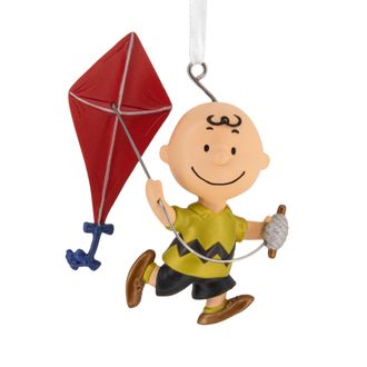 Hallmark Peanuts 75. Jahrestag Charlie Brown mit Drachen Weihnachtsschmuck, Geschenke f&uuml;r Peanuts-Fans