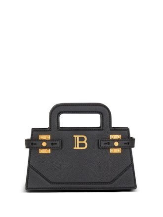 Balmain petit sac à main B-Buzz en cuir - Noir
