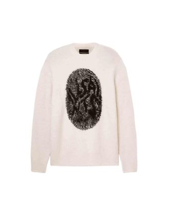 AllSaints Ridges - T-shirt ras de cou - Blanc &eacute;cru/noir-Multicolore