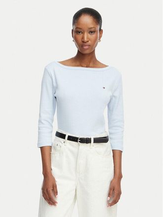 Tommy Hilfiger Bluse Cody Boat-Nk WW0WW49928 Hellblau Regular Fit
