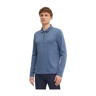 Michael Kors Poloshirt mit halbem Rei&szlig;verschluss - - Tops - Herren - Blau - L