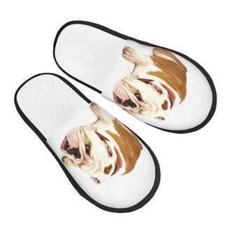 Generic Pantoufle Maison Motif Bouledogue Anglais Hiver Pantoufles Antid&eacute;rapantes Hiver Chaussures Chaudes Doux Chaussons Maison Pour Chambre H&ocirc;tels Maison L