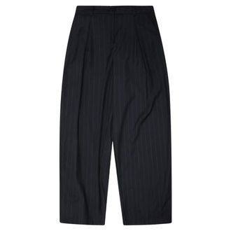 Patrizia Pepe Pantalone Pence Gessato - Femme - Pantalons - Noir - Taille: 46 FR
