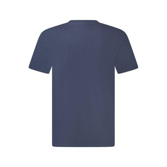 Timberland Cotton with Logo Embroidery T-Shirt - Navy
