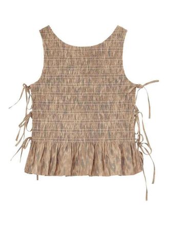 Ganni Top - Marron