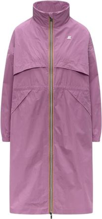 K-Way Femme, Manteaux, Violet, Taille: 42 FR Aube Memory Touch Jacket