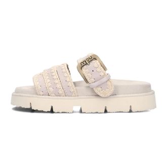 Mou Beige Bio Sandale mit Schnallenriemen - - Shoes - Damen - Grau - 39 EU