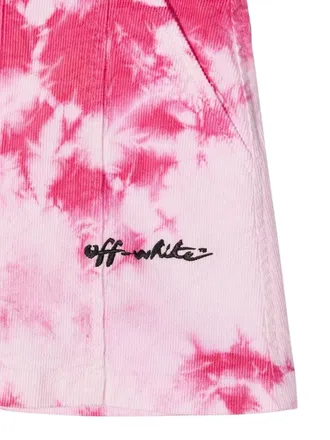 Off-white Velvet Tie-Dye Skirt - Pink