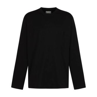 Wooyoungmi Wooyoungmi, Homme, Tops, Noir, Taille: 2XL T-shirt &agrave; manches longues avec logo au dos