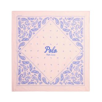 Polo Ralph Lauren Femme, Accessoires, Rose, Taille: ONE Size Foulard Carr&eacute; en Coton Paisley