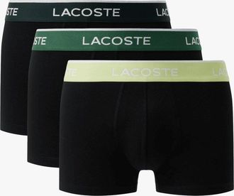 Lacoste Lot de 3 boxers en coton m&eacute;lang&eacute;