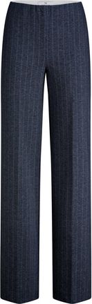 Peter Hahn Wide Fit-Jersey-Hose Peter Hahn blau