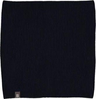 Boggi Milano Herren Schals blau Merinowolle