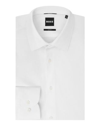 HUGO BOSS B&uuml;gelleichtes Performance-Hemd mit Kentkragen, Slim in