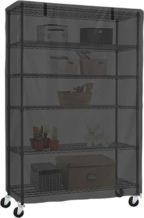 Generic Langlebige Drahtregal Abdeckung - Wasserdichter Deckel, Stoff Display Rack Protector | Vorne Reißverschluss Staubdicht Speicher, Gerätenschrank Garage