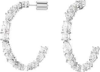 Swarovski Swarovski Unisex Mesmera Creolen Wei&szlig; Rhodiniert 5672834 - - Accessories - unisex - Grau - ONE SIZE