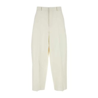 Valentino Garavani Homme, Pantalons, Blanc, Taille: XL Ivory Wool Blend Pant