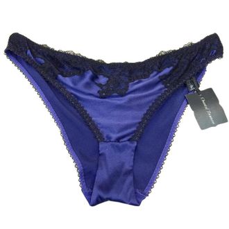 Chantal Thomass Midnight Silk Briefs Size XS