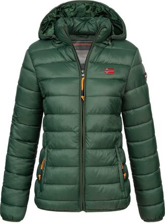 Geographical Norway Steppjacke Damen Herbst Winter Steppjacke Outdoor Übergangsjacke leicht Kapuze
