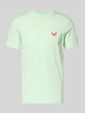 Lindbergh T-Shirt mit Stitching und Rundhalsausschnitt