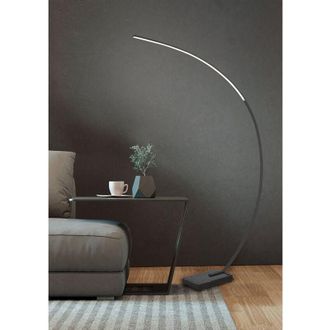Trio Leuchten Neuwertig] Trio Lighting Led Bogen Stehleuchte Stehlampe Lampe Leuchte Bangkok Schwarz Matt B-Ware