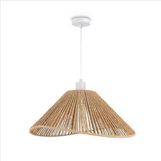 Paco Home LED Suspension Salon Lampe Suspension Cuisine Abat-jour Papier Déco Style Boho E27, Farbe_MuVa:Blanc, Type de luminaire___Couleur : Type 2