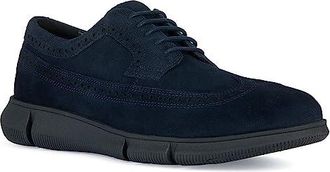 Geox Homme U Adacter F C Oxford Flat, Bleu Marine, 41 EU