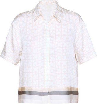 Joop Kurzarmshirt mit kurzem &Auml;rmeln, Kragen und grafischem Muster