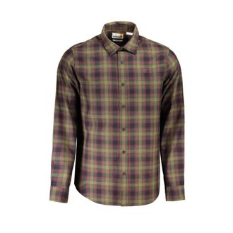 Timberland Gr&uuml;nes Karohemd mit Italienischem Kragen - - Shirts - Herren - Gr&uuml;n - S