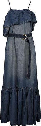 Pinko Pinko, Femme, Robes, Bleu, Taille: 42 FR Maxi Robes