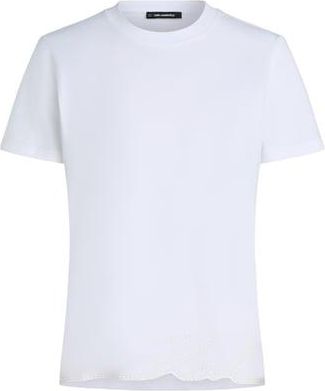 Karl Lagerfeld Tee-shirt col rond en coton