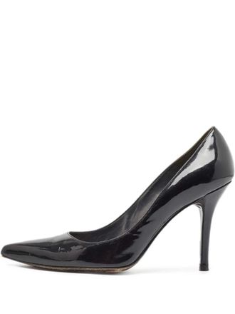 Stuart Weitzman escarpins en cuir verni &agrave; talon aiguille - Noir