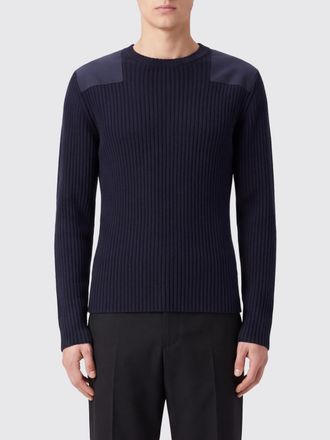 Fendi Pull coupe slim &agrave; col rond et manches longues en coton fin