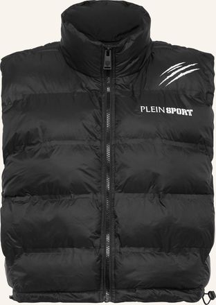 Plein Sport Plein Sport Daunenweste Scratch schwarz