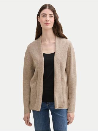 Tom Tailor Strickjacke 1042994 Beige Regular Fit