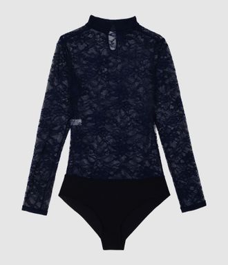 La Nouvelle Body Jimmy Dentelle Lace Navy Velvet