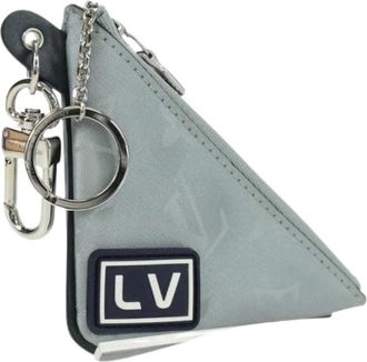 Louis Vuitton Porte-cl&eacute;s et breloque en toile Pre-owned - Femme - Pre-owned - Gris - Taille: ONE Size