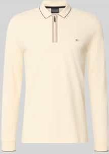 Christian Berg Slim Fit Poloshirt mit Rei&szlig;verschluss