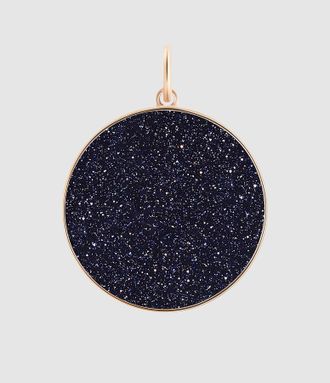 Ginette NY Pendentif Jumbo Ever Blue Sandstone Or Rose