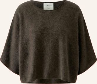 Oui Cashmere-Pullover Mit 3/4-Arm braun
