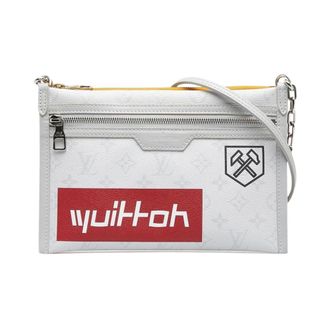Louis Vuitton Sac bandouli&egrave;re Pre-owned Monogram Double Flat Messenger - Femme - Pre-owned - Blanc - Taille: ONE Size