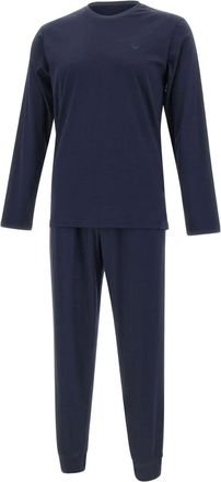 Emporio Armani pyjama à logo Eagle - Bleu