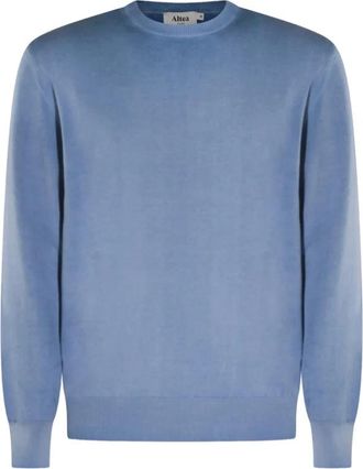 Altea Homme, Pulls, Bleu, Taille: 2XL Pull ras du cou c&ocirc;tel&eacute;