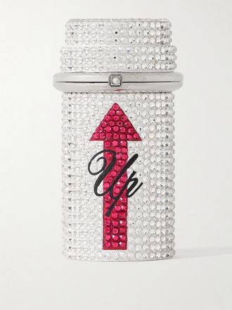 Judith Leiber Bo&icirc;te &Agrave; Pilules En M&eacute;tal Argent&eacute; &Agrave; Cristaux Equilibrium