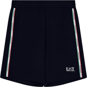 Emporio Armani Emporio Armani Ea7, Homme, Shorts, Bleu, Taille: 2XL Short Bermuda Esprit Italien en m&eacute;lange de coton