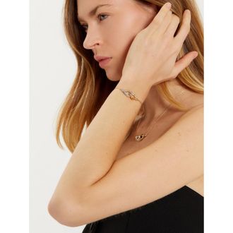 Tory Burch Armband Tory Burch Interlocking Wishbone Bracelet 163709 Goldfarben