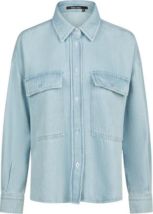 Marc Aurel Femme, Vestes, Bleu, Taille: 42 FR Surchemise en jean oversize avec poches